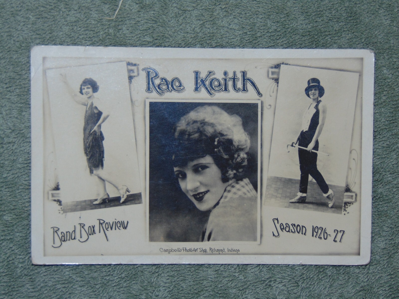 ORIGINAL 1926 POSTCARD: "RAE KEITH - BANDBOX REVIEW 1926-27" (RICHMOND ...