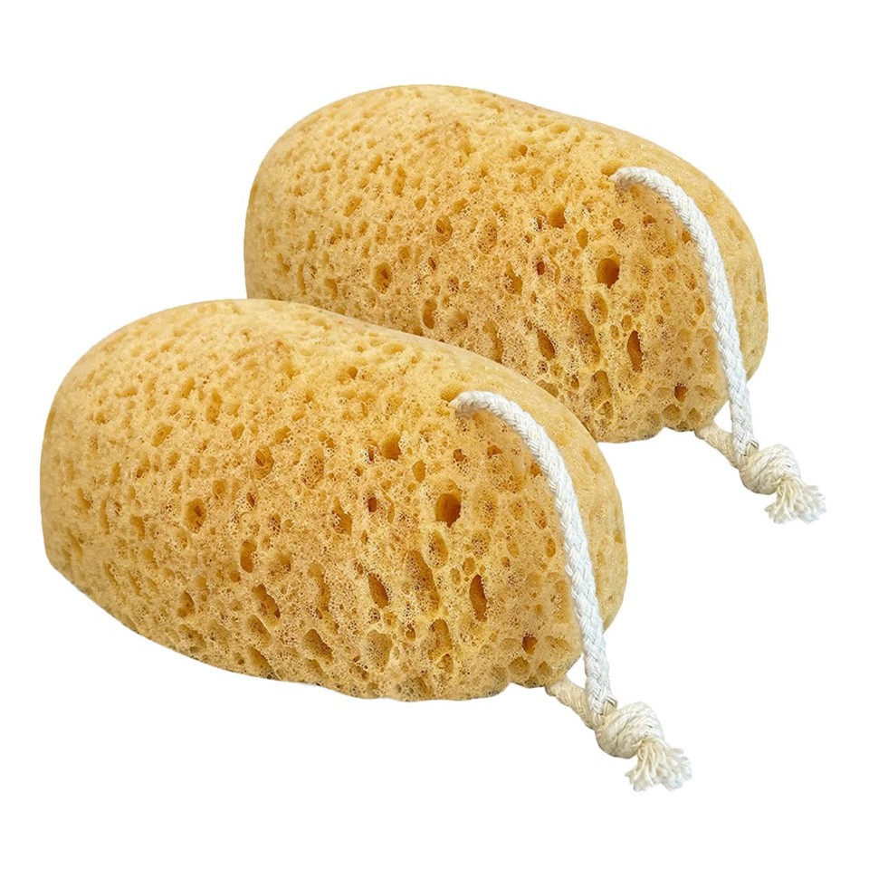 2 Pcs Éponge À Mousse Accessoires De Bain Douche Corps Éponges ...