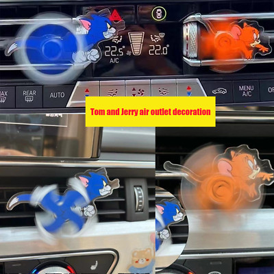 Tom and Jerry Car Air Vent Interior Decoration Rotatable Cartoon Set | eBay