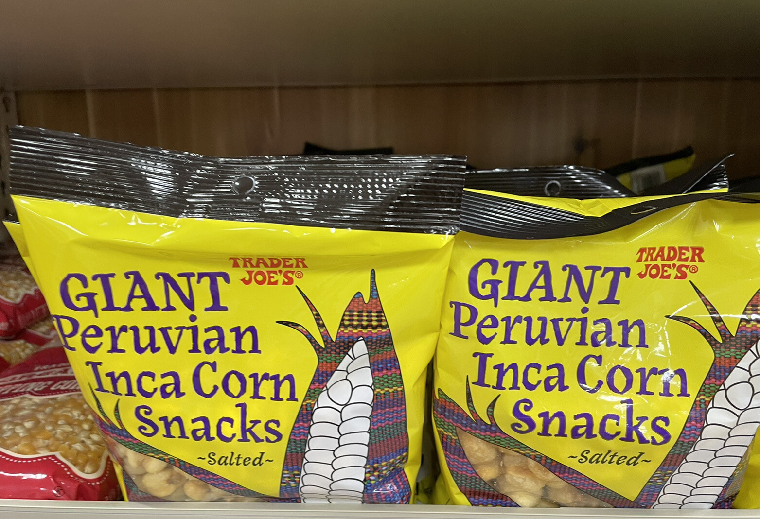 4 Pack Trader Joe's Giant Peruvian Inca Corn Salted Natural Snack 8 oz ...
