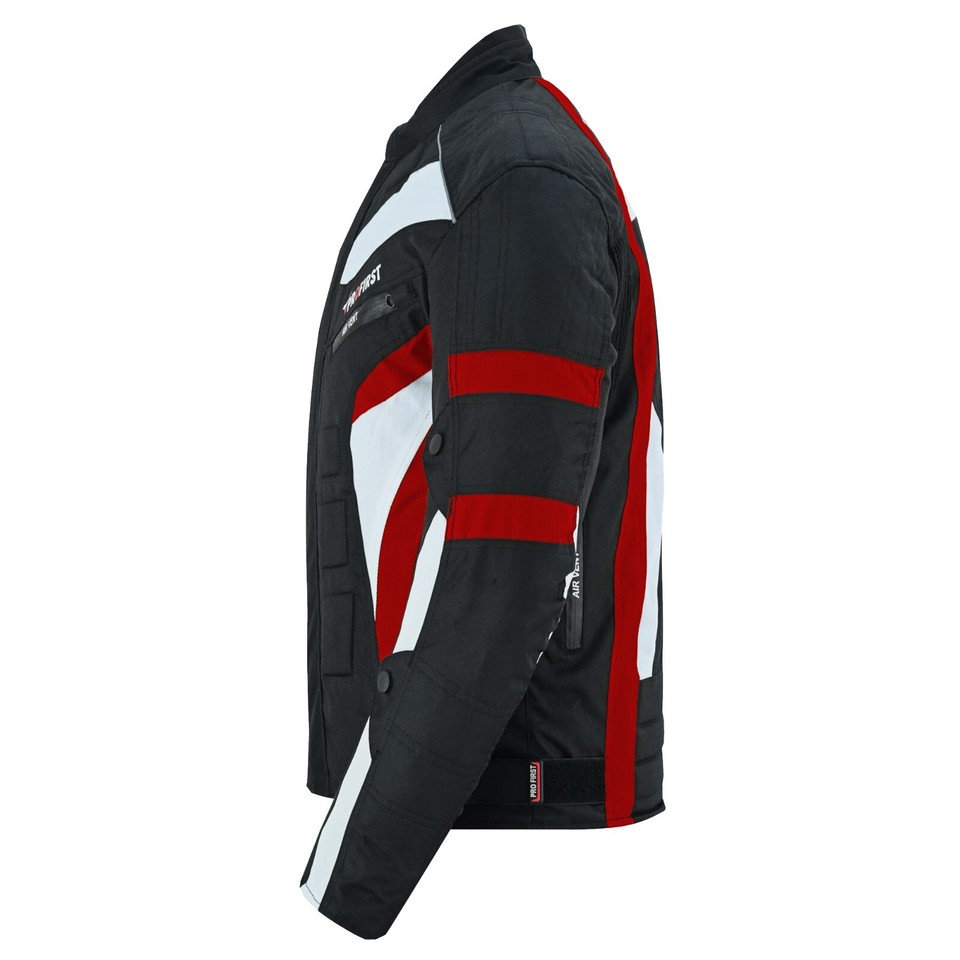 Mens motorcycle jackets Textile Cordura CE Armoured Waterproof ...