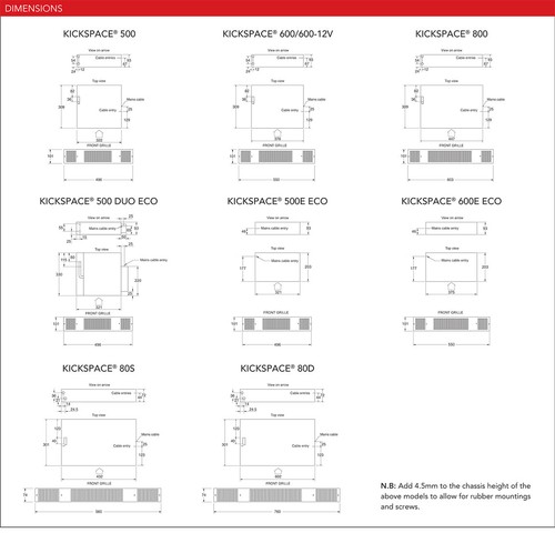New Myson Kickspace Kitchen Plinth Heater Kickspace 500 600 800 Fan ...