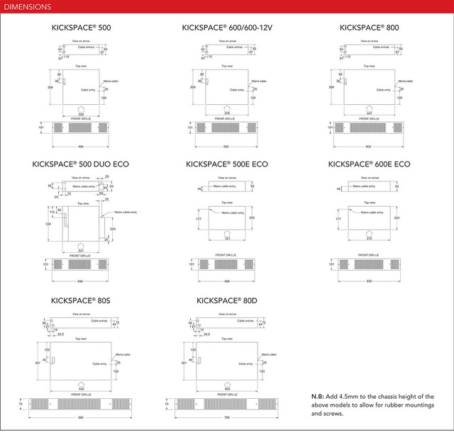 Myson Kickspace 600E Eco Electric Plinth Heater - 3KICK600 for sale ...