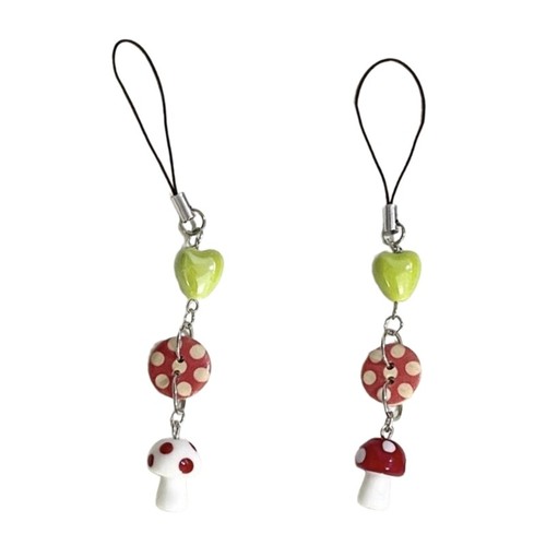 Mushroom Phone Keyring Uniuqe Keychain Charm for Nature Enthusiasts | eBay