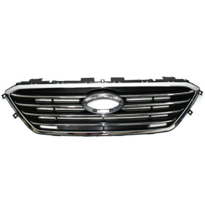For 2015 2016 2017 Hyundai Sonata Front Grille Chrome Bumper Assembly ...