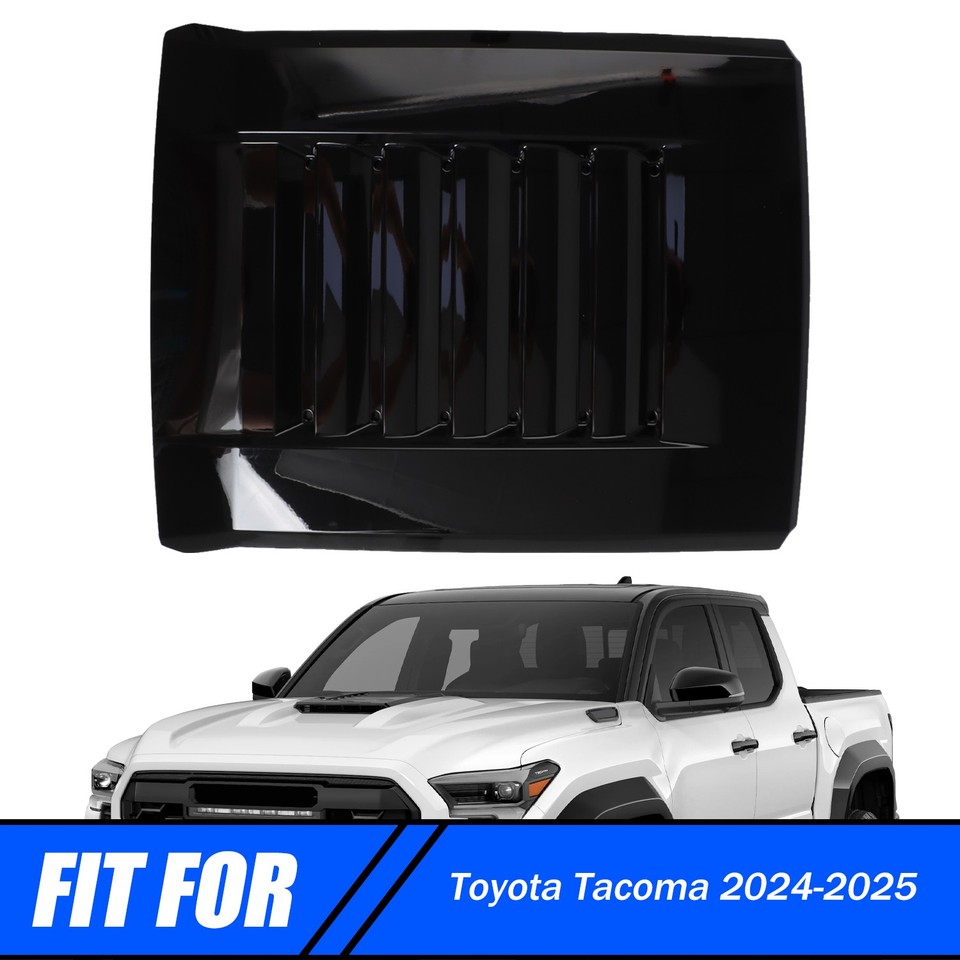Black Hood Scoop Hood Bulge Replace for 2024-2025 Toyota Tacoma 76181 ...