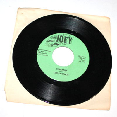 Los Paisanos Discos Joey Records San Antonio Texas 45 Record Jukebox | eBay