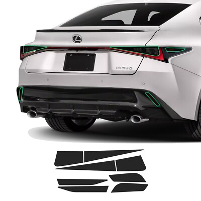 21-24 Lexus IS350 Vinyl Film Cover Overlays for Rear, Tail, Reflector ...