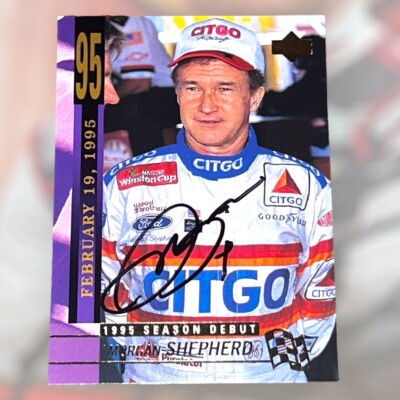 Morgan Shepherd 1995 UPPER DECK WOOD BROS NASCAR LEGEND VINTAGE ...