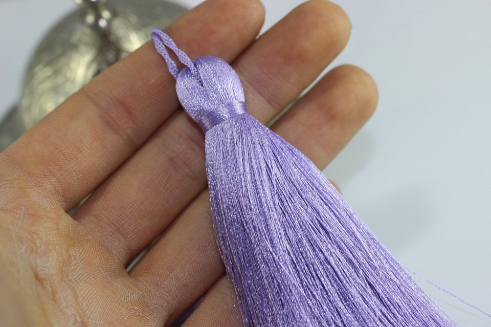 10 pcs HQ Extra Large Silky Tassel, 100% Turkish Product 110 mm Large ...