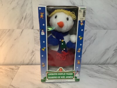Telco MOTIONETTE 16" SNOW GIRL Animated Figure, Snowman Woman 1996 ...