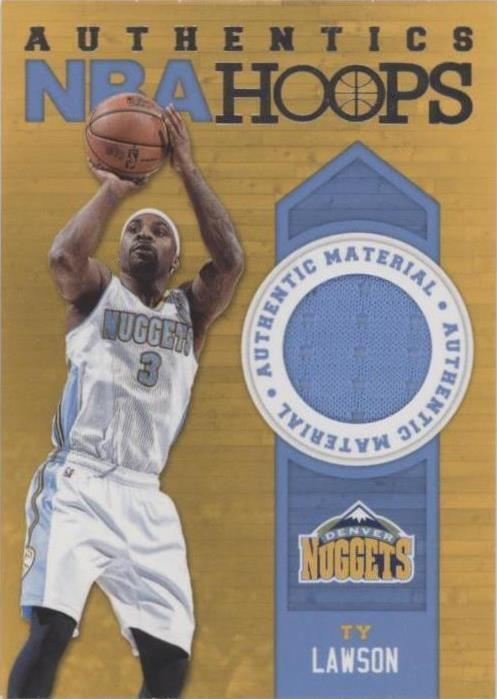 2013-14 NBA Hoops - Authentics Memorabilia Ty Lawson #89 (MEM) for sale ...