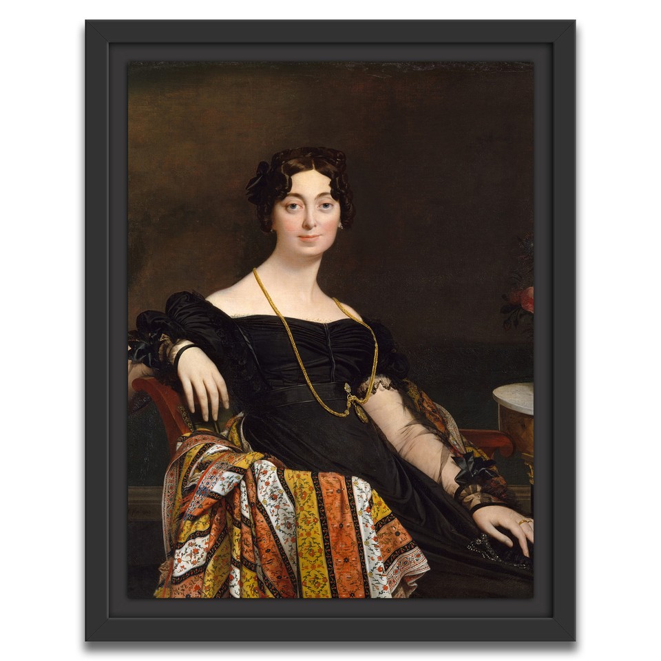 Kunstdruck Jean Auguste Dominique Ingres - Madame Jacques-Louis Leblanc ...