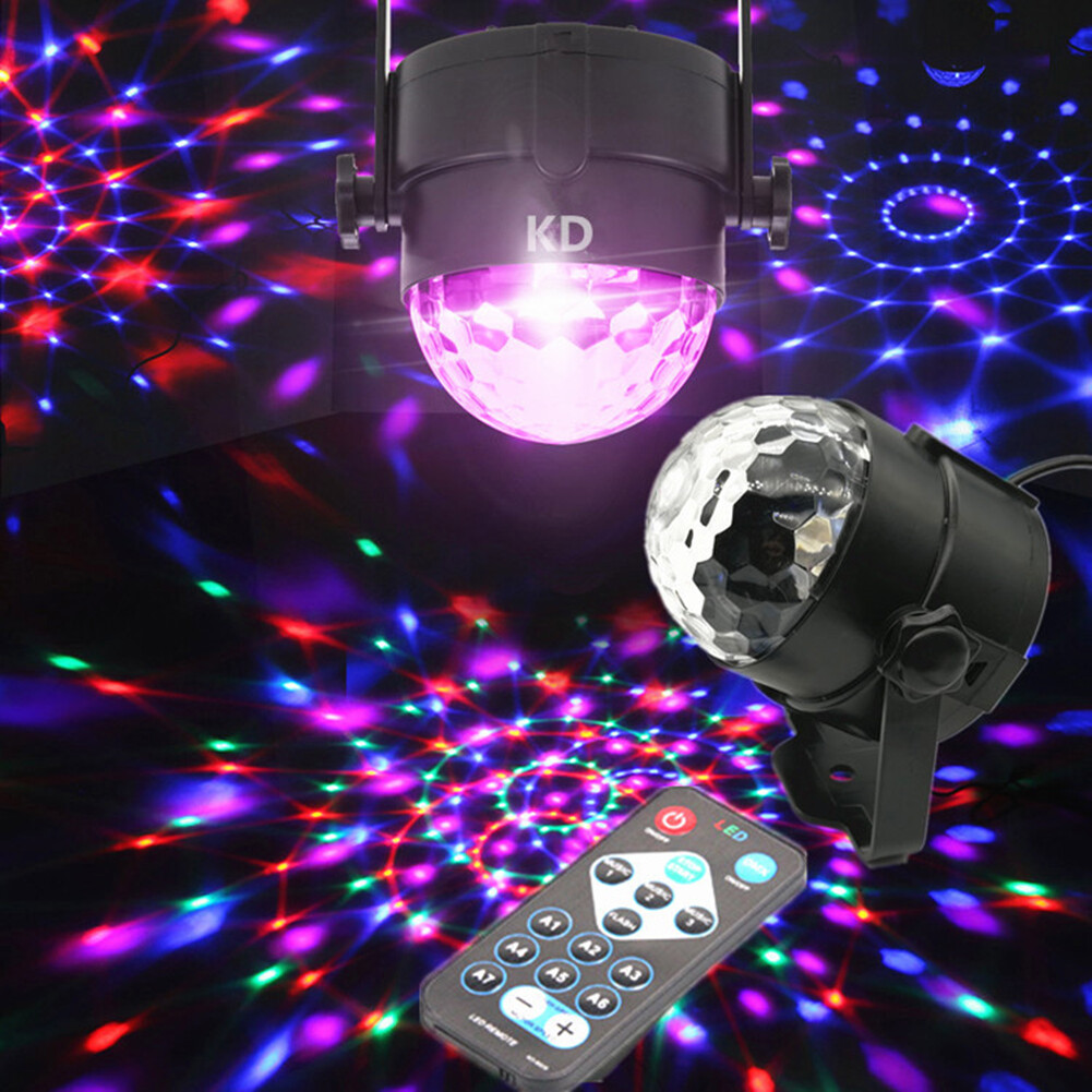 T0# Crystal Flash DJ Lights 7 Colors 3 Modes Disco Lamps Birthday ...