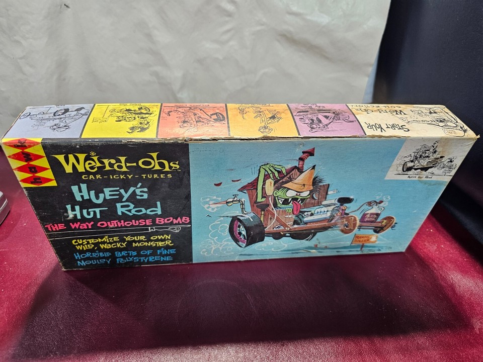 1963 Weird-Oh’s model kit Huey’s Hut Rod Hawk Vintage JUST EMPTY BOX | eBay