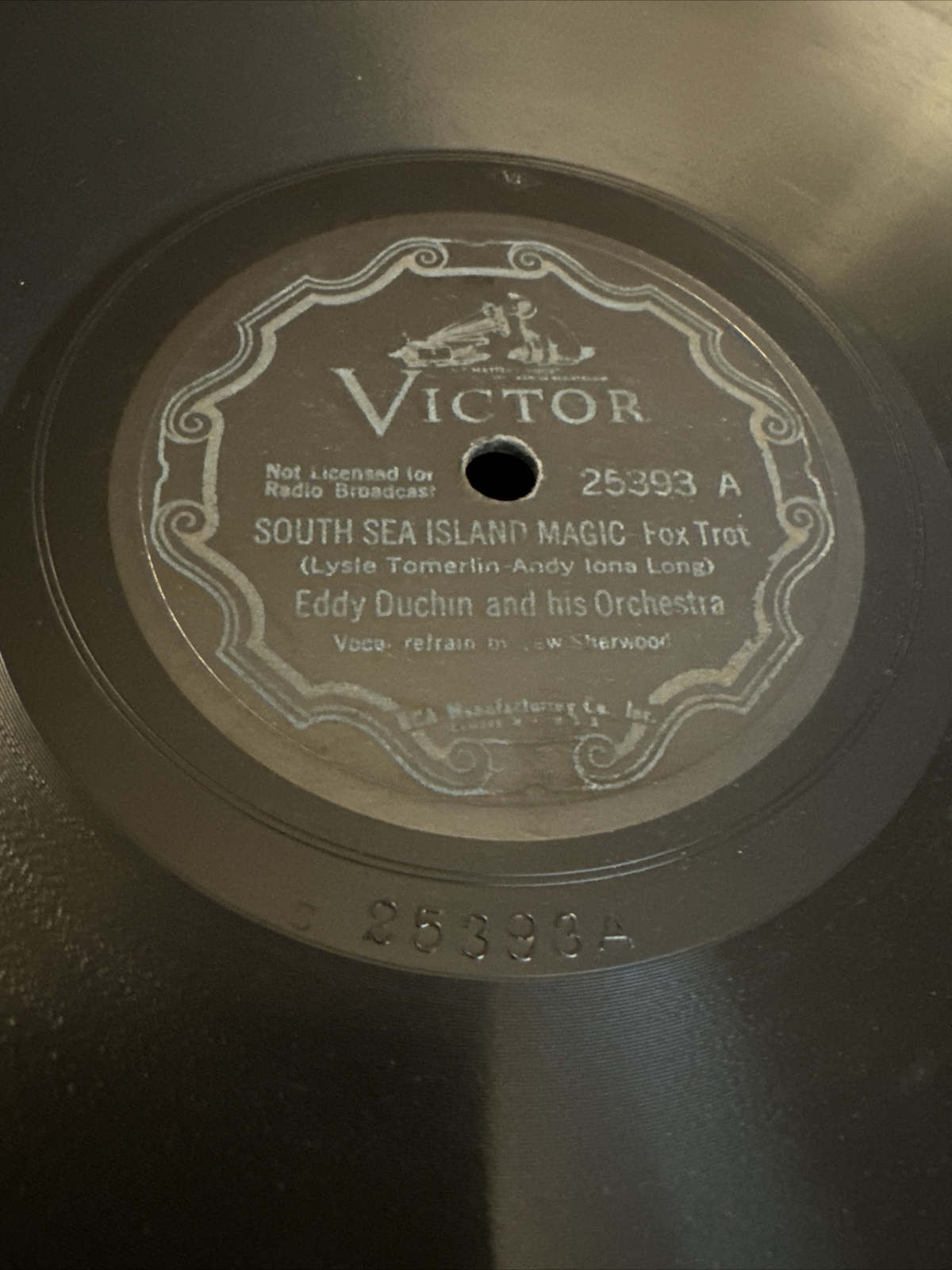 Victor 78 RPM Eddy Duchin - South Island Sea Magic 25393 V+ JAZZ | eBay
