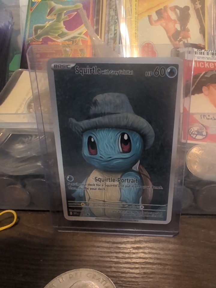 Pokémon Squirtle Card with GreyFeltHat HP60 Promo | eBay