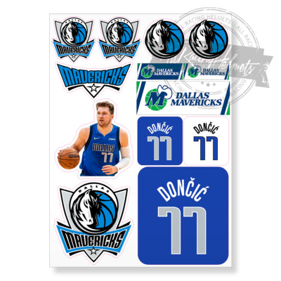 Dallas Mavericks NBA Basketball #77 Luka Doncic A4 Printed Vinyl Decal ...