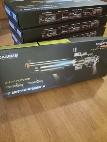 300 FPS PUMP ACTION SPRING AIRSOFT SHOTGUN GUN w/ SCOPE & FLASHLIGHT ...