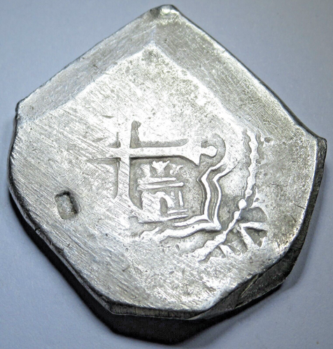 1600's Spanish Mexico Silver 8 Reales Colonial Dollar Pirate Treasure ...