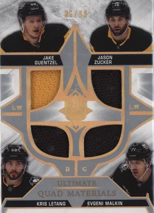 2021-22 Upper Deck Ultimate Collection - Ultimate Quad Materials Evgeni ...