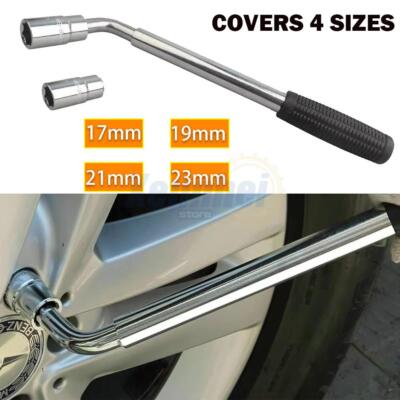 Telescoping Lug Wrench Standard Sockets Breaker Bar Wheel Tire Rim Lock ...