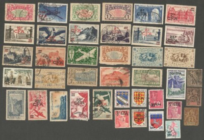 AOP Reunion used collection - 40 different stamps | eBay