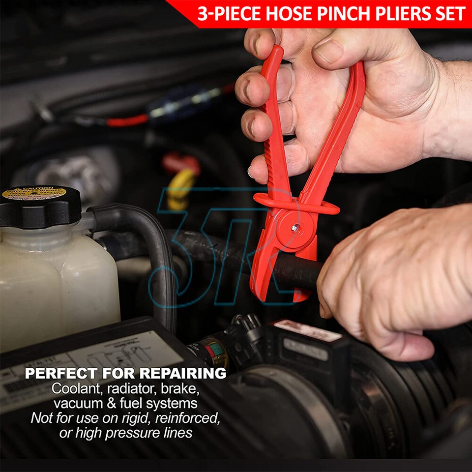 6 Pcs Hose Clamp Kit Line Pipe Pliers Set Flexible Pinch Off Brake Fuel ...