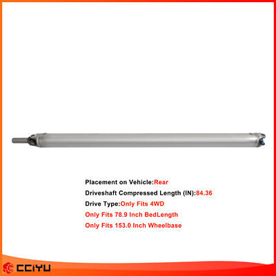 Rear Driveshaft For Chevrolet Silverado GMC Sierra 1500 2014-2018 4WD 5 ...