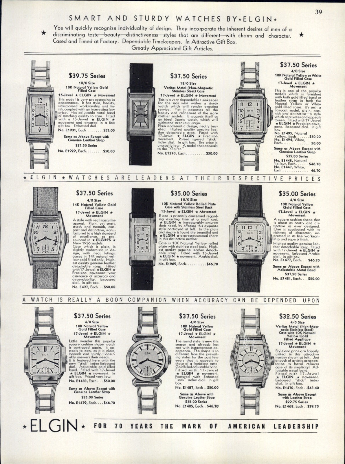 1936 PAPER AD 4 PG Elgin Pocket Watch Waltham Illinois Railroad Wrist ...