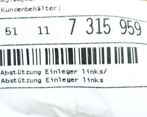 NEW BMW X5 F15 FRONT SUPPORT LEFT INSERT 51117315959 7315959 ORIGINAL ...