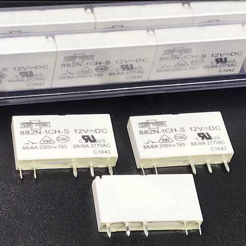 SONG CHUAN 882N-1CH-S 882N-1CH-C 12VDC Power Relay 5Pin 8A/6A 250VAC New | eBay