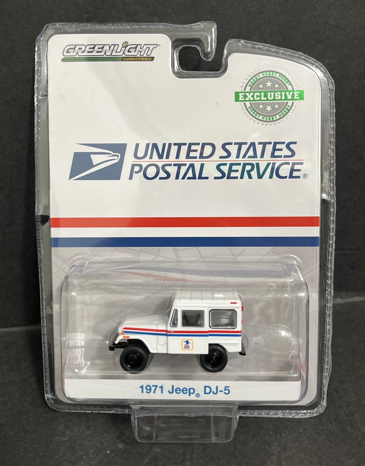 Greenlight USPS 1971 Jeep DJ-5 Postal Mail Delivery Truck 1:64 Hobby ...