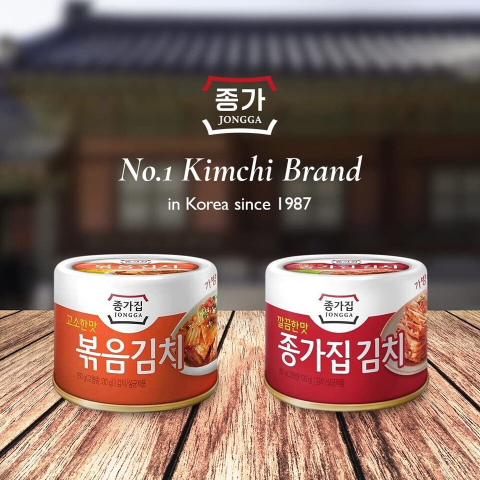 JONGGA Stir-Fried Can Kimchi (Pack of 4), Shelf Stable Canned Pack 4 | eBay