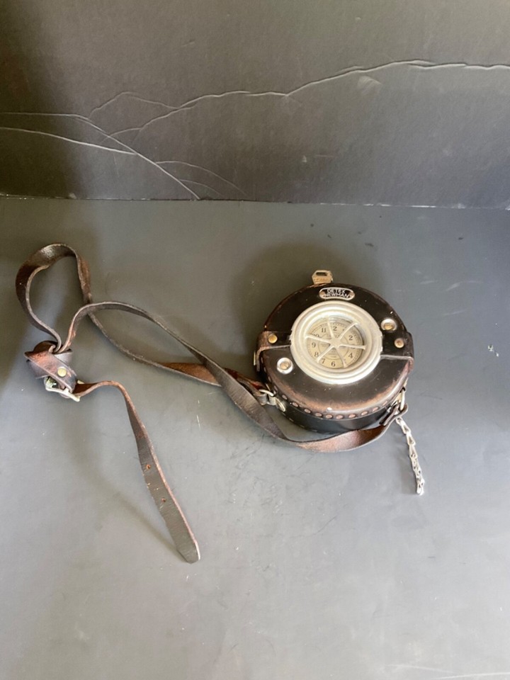 VINTAGE Detex Newman Watchman Security Guard Time Clock With Straps ...