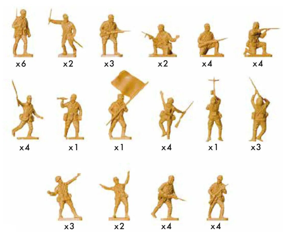 Airfix 48 WWII Japanese Infantry 1:76 Scale Plastic Model Figures ...