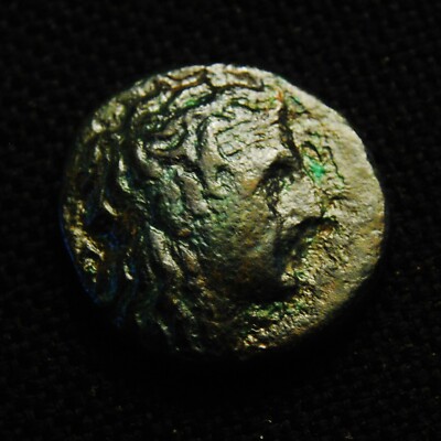 Æ Egypt Ptolemy I Soter Zeus Ammon Rv ΠTOΛEMAIOY Eagle 4.58 gr 18-9mm ...