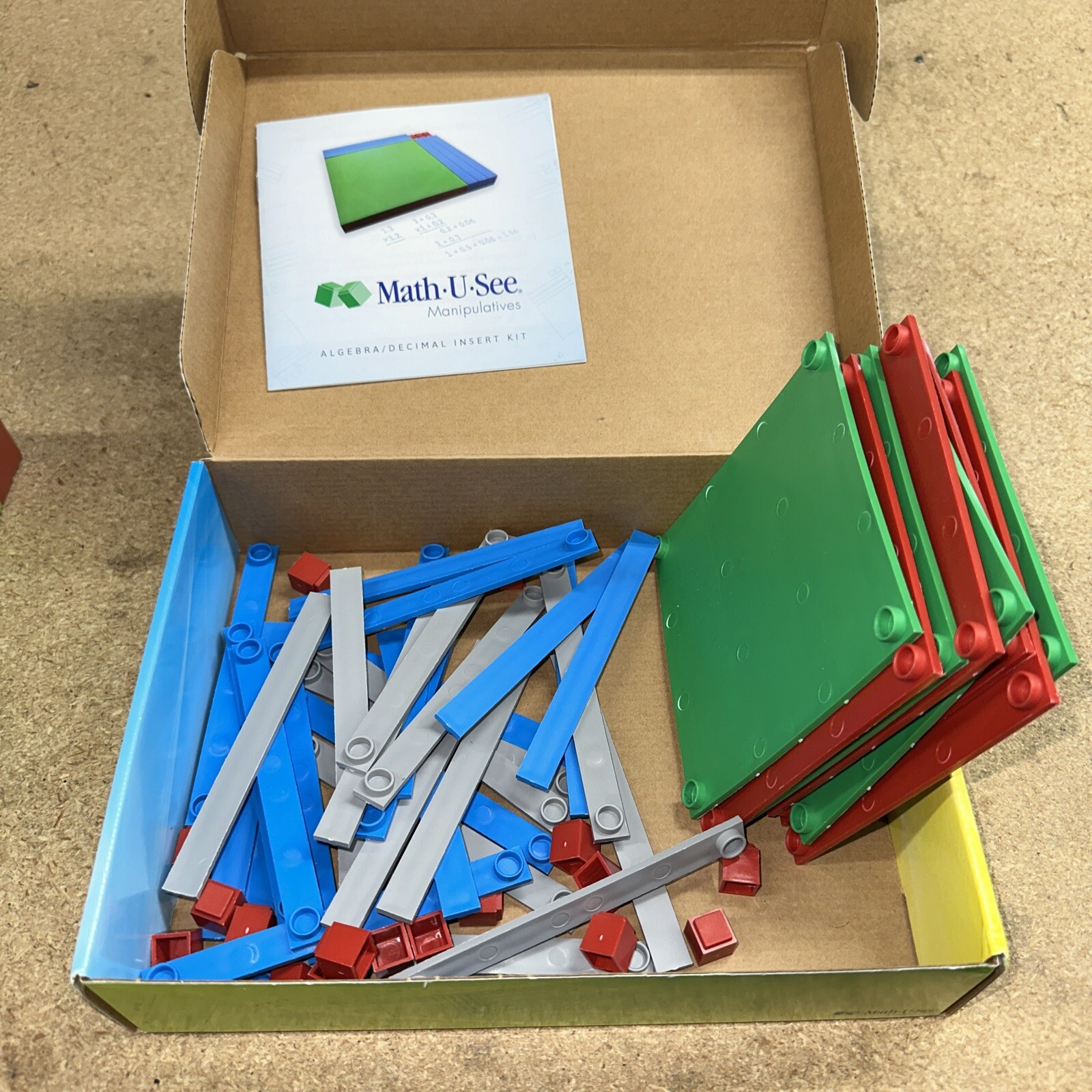 Math U see Manipulatives Algebra/Decimal Insert Kit - complete | eBay