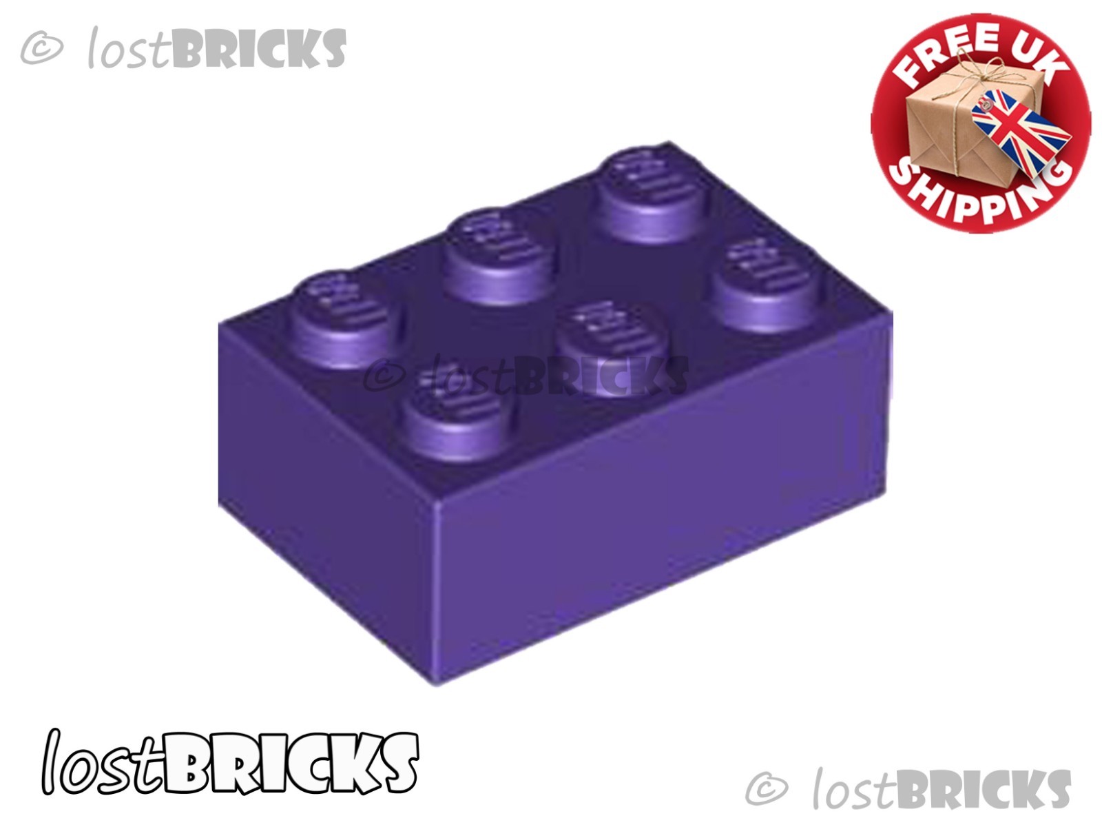 LEGO - Part 3002 - Pack of 5 x NEW LEGO Bricks 2x3 + SELECT COLOUR ...