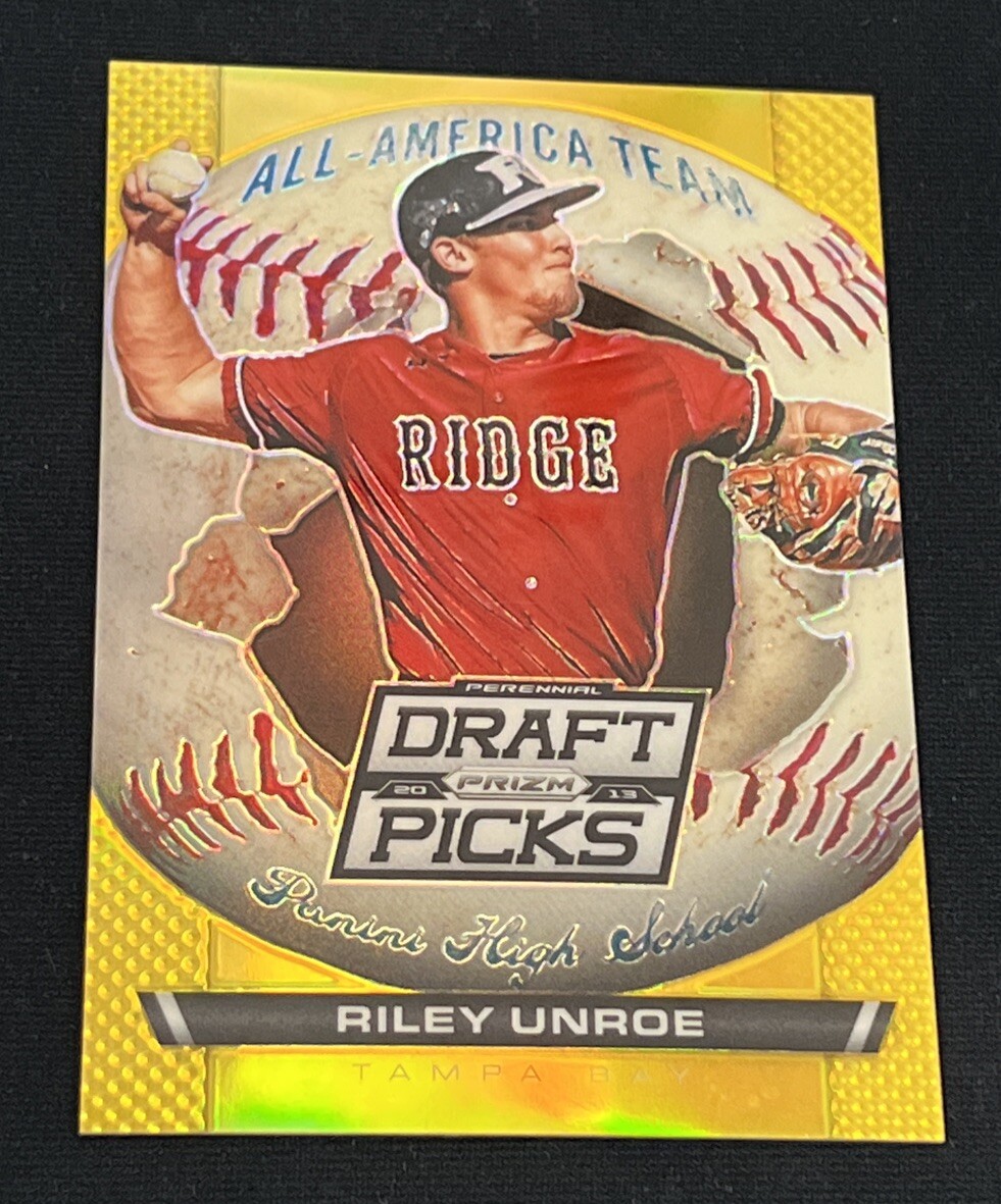 2013 Panini Prizm Perennial Draft Picks Gold /10 Riley Unroe 14 Seattle ...