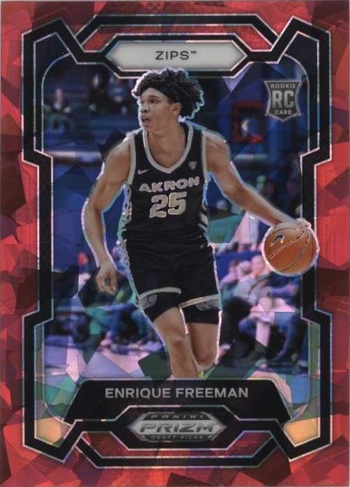 2024-25 Panini Prizm Draft Picks - Enrique Freeman #72 Red Ice Prizm ...