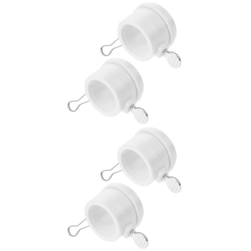 Set of 2 Flag Pole Rotary Ring Flagpole Clips Rings Aluminum Rotating ...