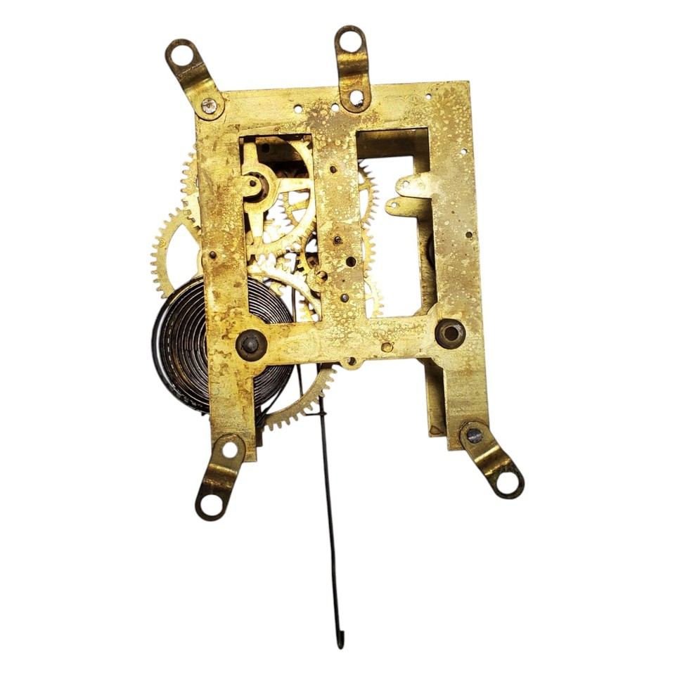 Antique E. Ingraham Mechanical Clock Movement Parts Repair | eBay