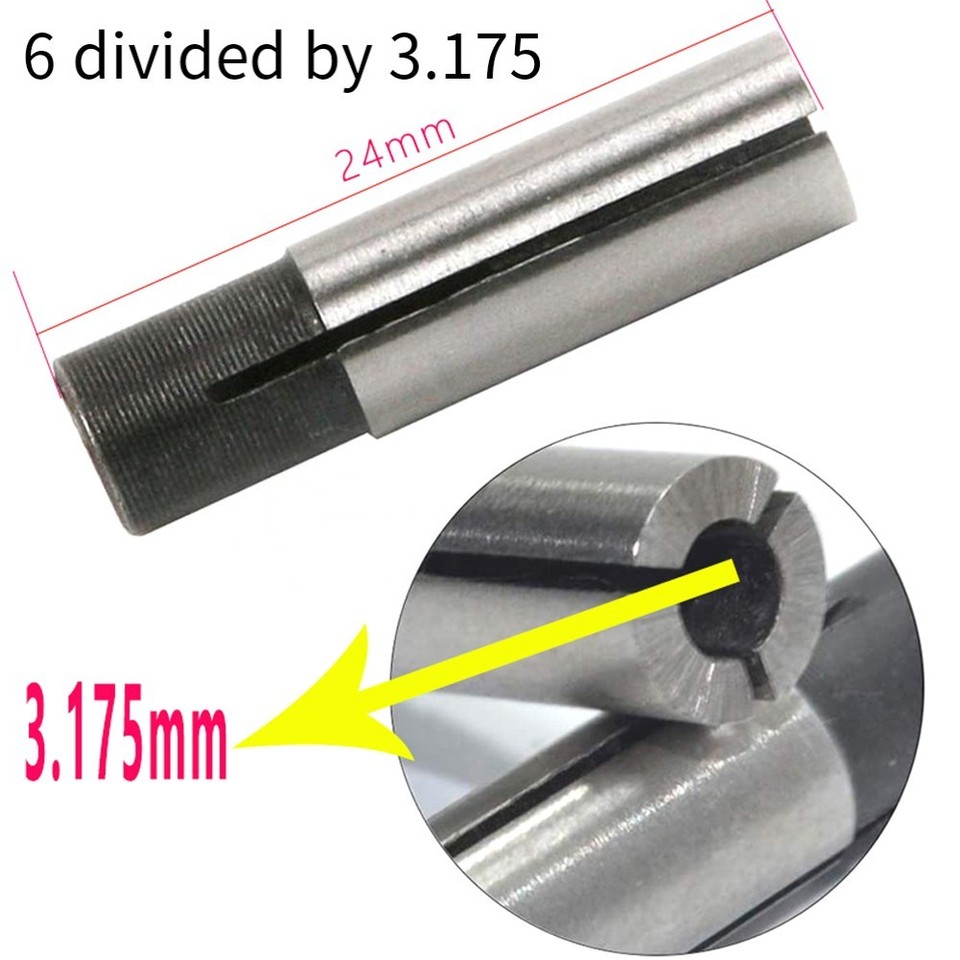 CNC Adapter 6mm To 3.175mm For CNC Machining Near 0 Concentricity Low ...