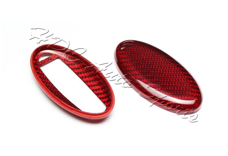 For Infiniti Q50 Q60 Q70 QX56 QX60 Real Red Carbon Fiber Remote Key ...
