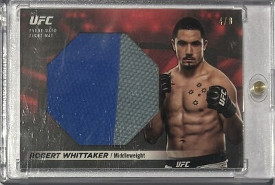 2018 Topps UFC Knockout Ruby Jumbo Relic 4/8 Robert Whittaker #Reaper ...