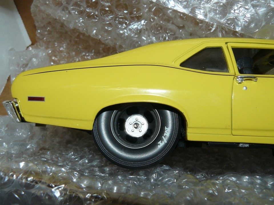 1/18 custom made 1969 - 70 Chevy Nova yellow Gasser, modified , drag ...