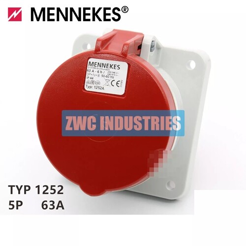 1PCS NEW MENNEKES INDUSTRIAL PLUG 5P 63A TYP:1252A TYP1252A | eBay