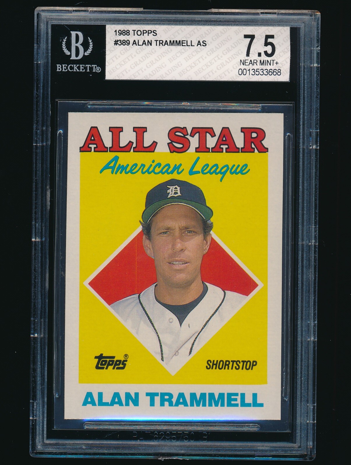 1988 Topps - All-Star Alan Trammell #389 for sale online | eBay