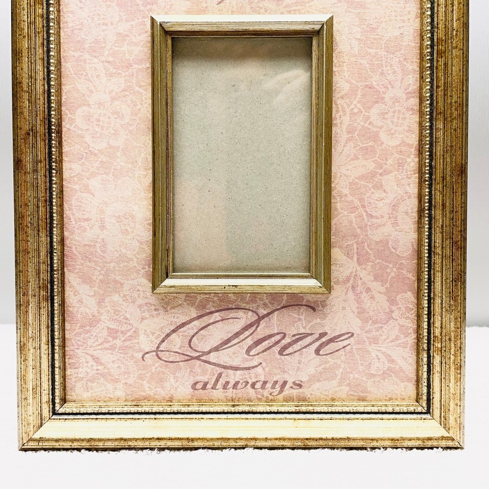 EUC "Live, Love, Laugh" Double Photo Frame, Hanging & Easel-Back, For 3 ...